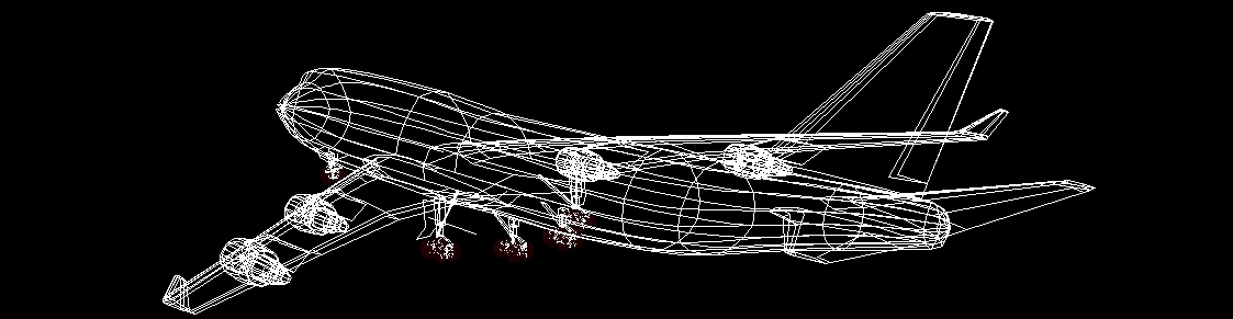 Boeing 747 - 400 3D DWG Model for AutoCAD • Designs CAD
