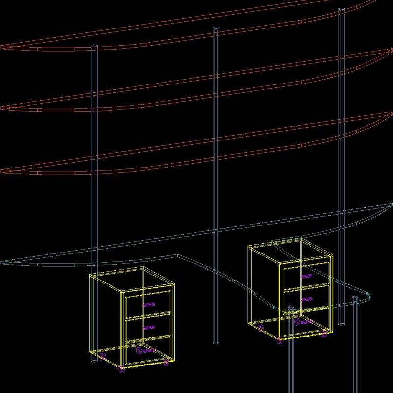 Bookcase DWG Block for AutoCAD • Designs CAD