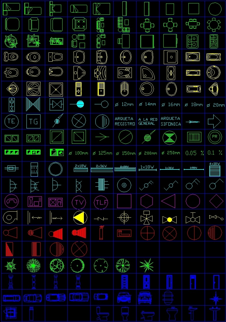 Bookstore Of Architectural Bloks ( Basics) DWG Block for AutoCAD ...