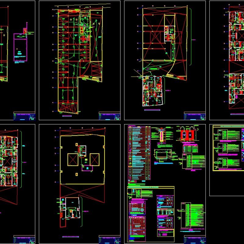 Building 8 Floors DWG Full Project for AutoCAD • Designs CAD