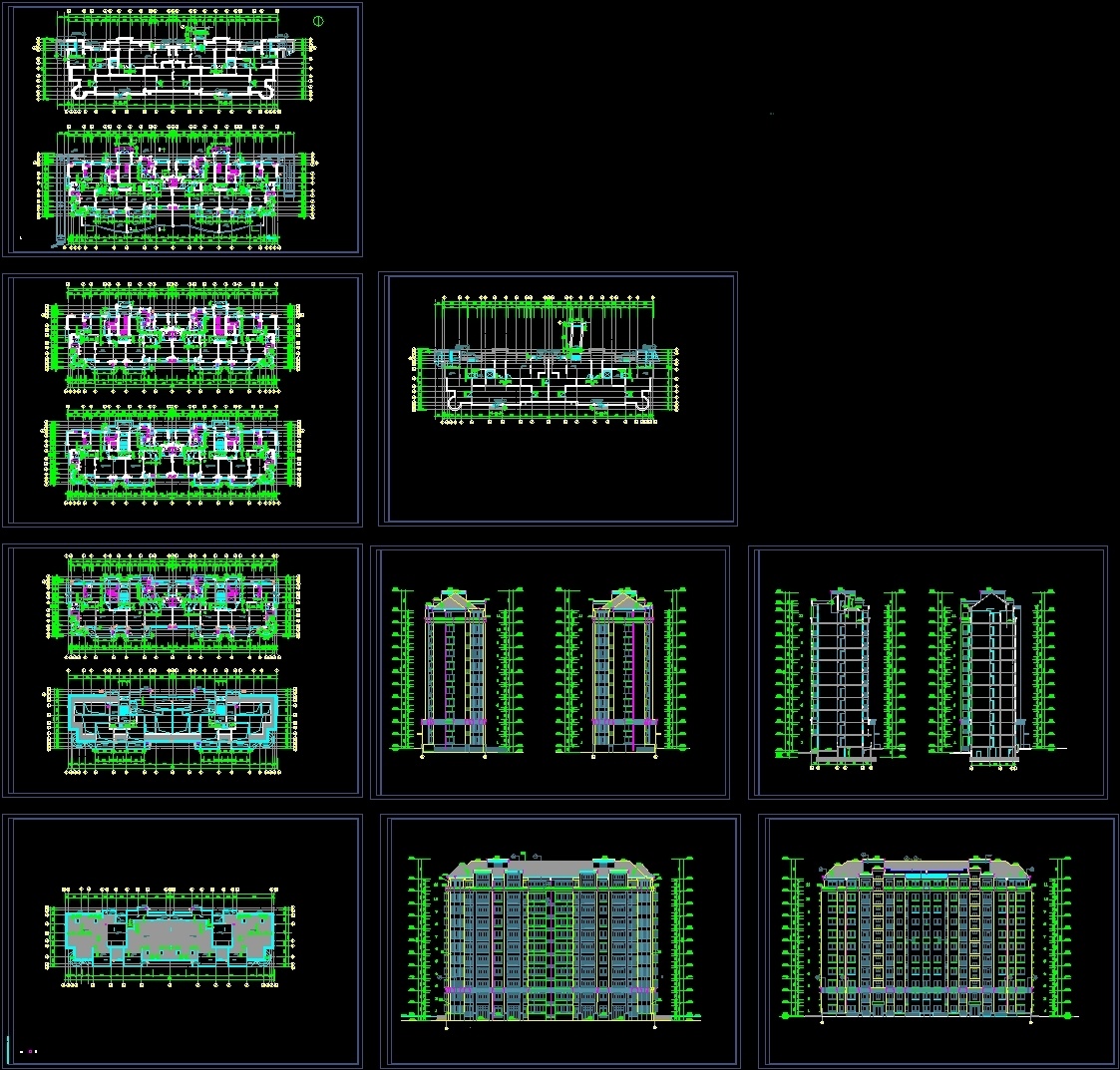 Building Housing Projects Project DWG Full Project for AutoCAD ...