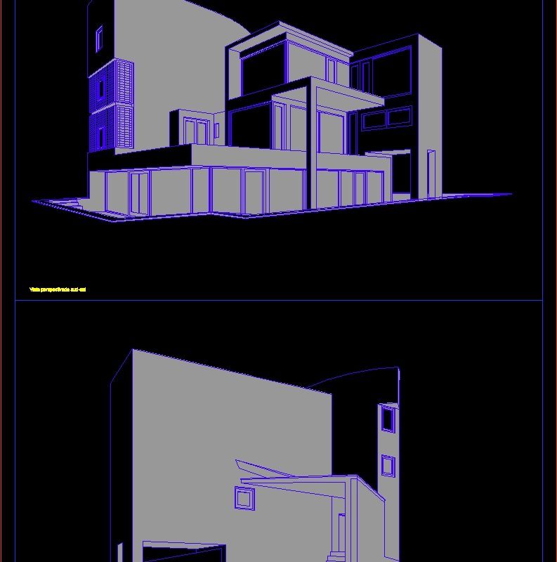 Building Pespective DWG Full Project for AutoCAD • Designs CAD