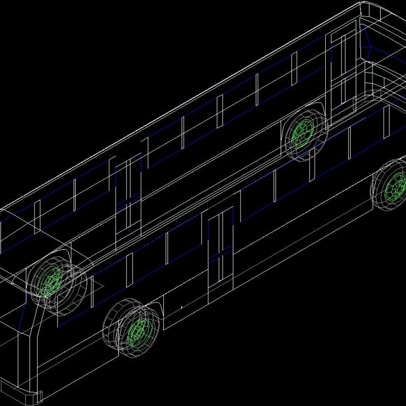 Bus 02 DWG Block for AutoCAD • Designs CAD
