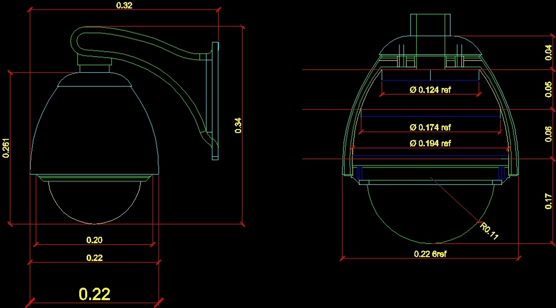 Camera Surveillance DWG Detail For AutoCAD Designs CAD