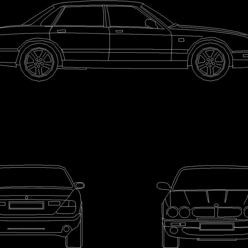 Car 2D DWG Block for AutoCAD • Designs CAD