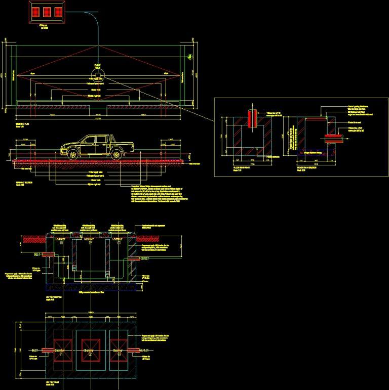 Car Wash Platform DWG Detail for AutoCAD • Designs CAD