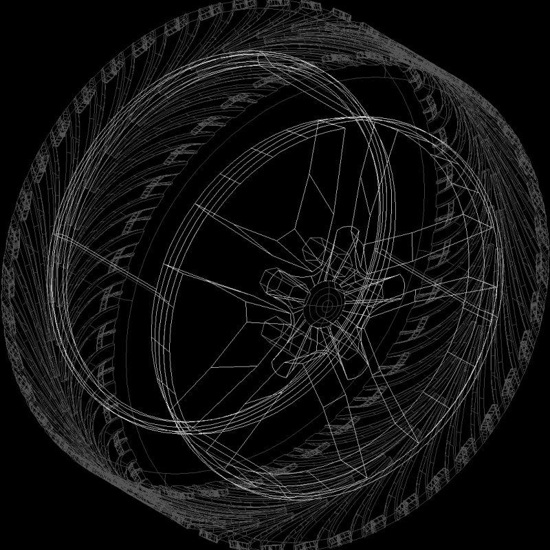 Car Wheel 3D DWG Model for AutoCAD • Designs CAD