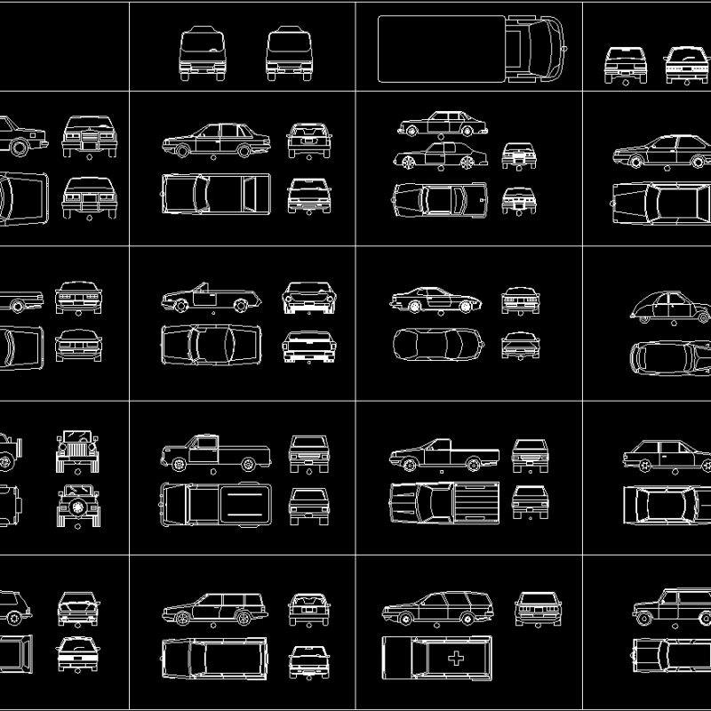Cars 2D DWG Plan for AutoCAD • Designs CAD