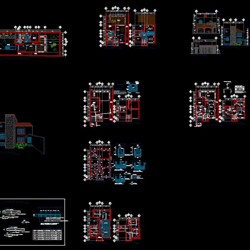 Casa Jaime DWG Full Project for AutoCAD • Designs CAD