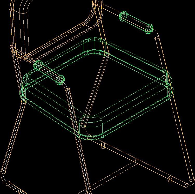 Chair 3D DWG Model for AutoCAD • Designs CAD