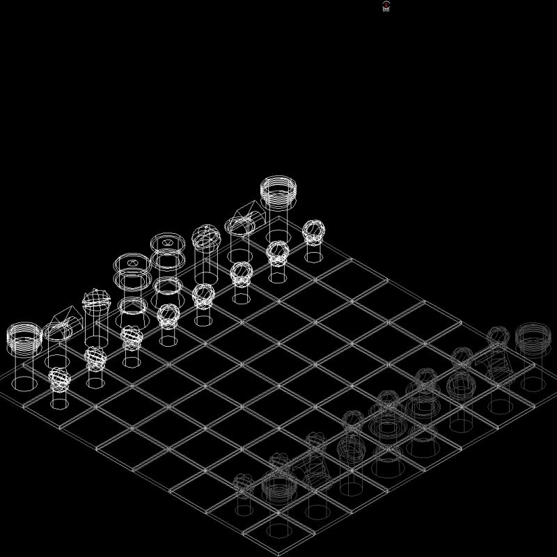 Chess 3D DWG Model for AutoCAD • Designs CAD