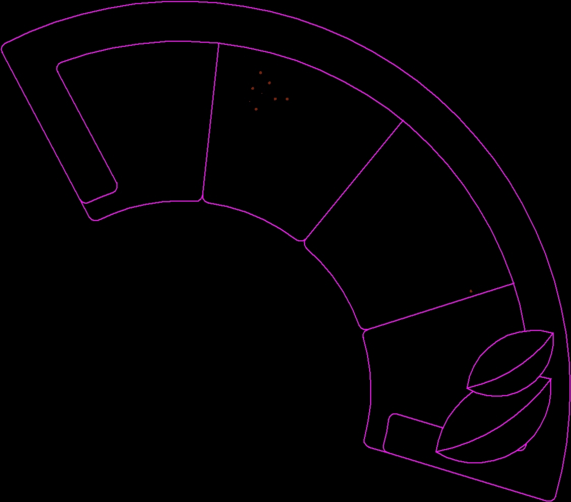 Circular Couch DWG Block For AutoCAD Designs CAD
