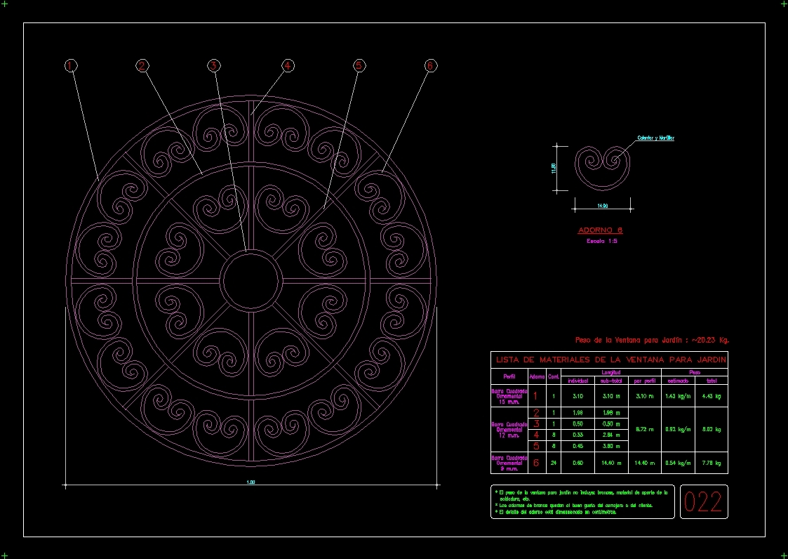 Circular Grill For Window DWG Detail for AutoCAD • Designs CAD