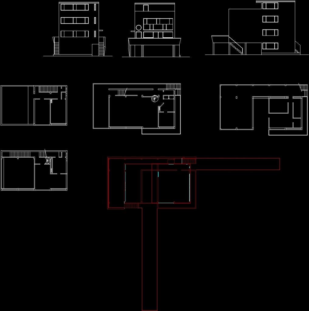 Citrohan House 1922 DWG Section for AutoCAD • Designs CAD
