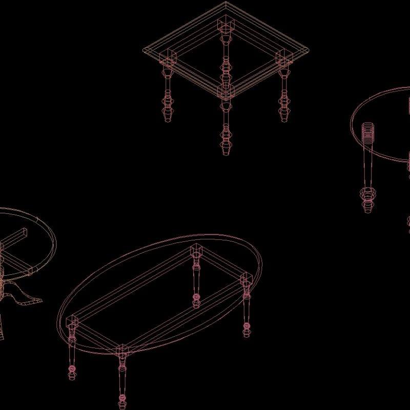 Clasics Table 3D DWG Model for AutoCAD • Designs CAD