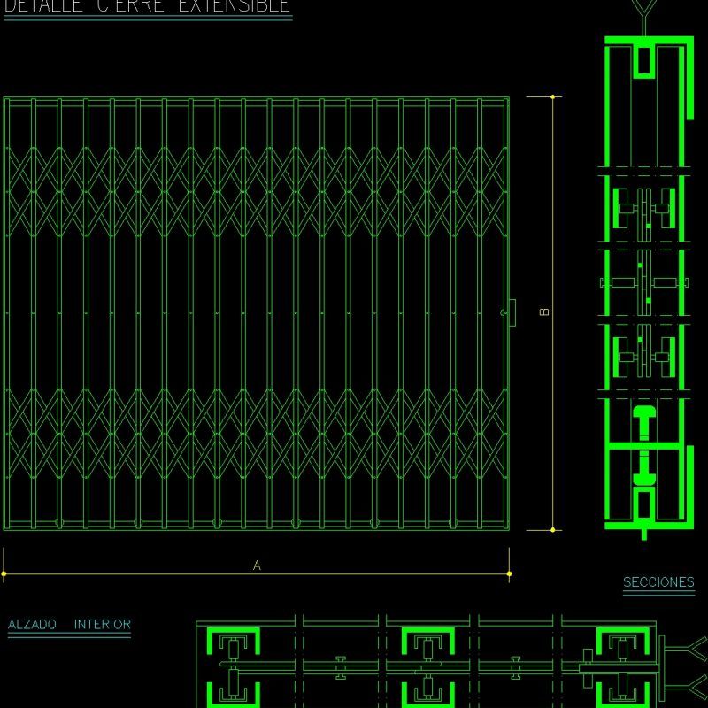 Close Expandable - Detail DWG Detail for AutoCAD • Designs CAD