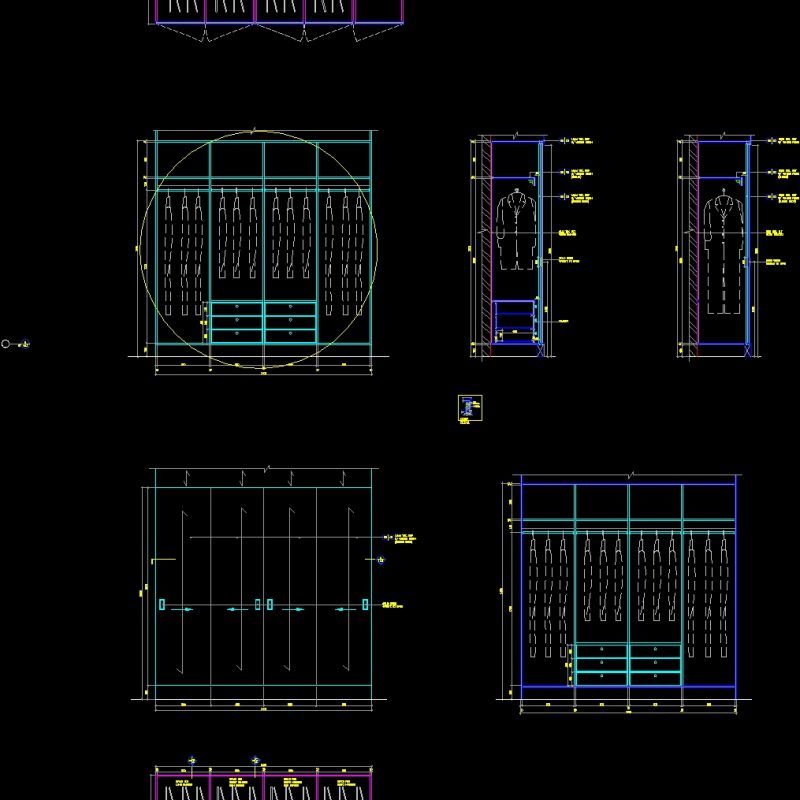 Closet Details DWG Section for AutoCAD • Designs CAD