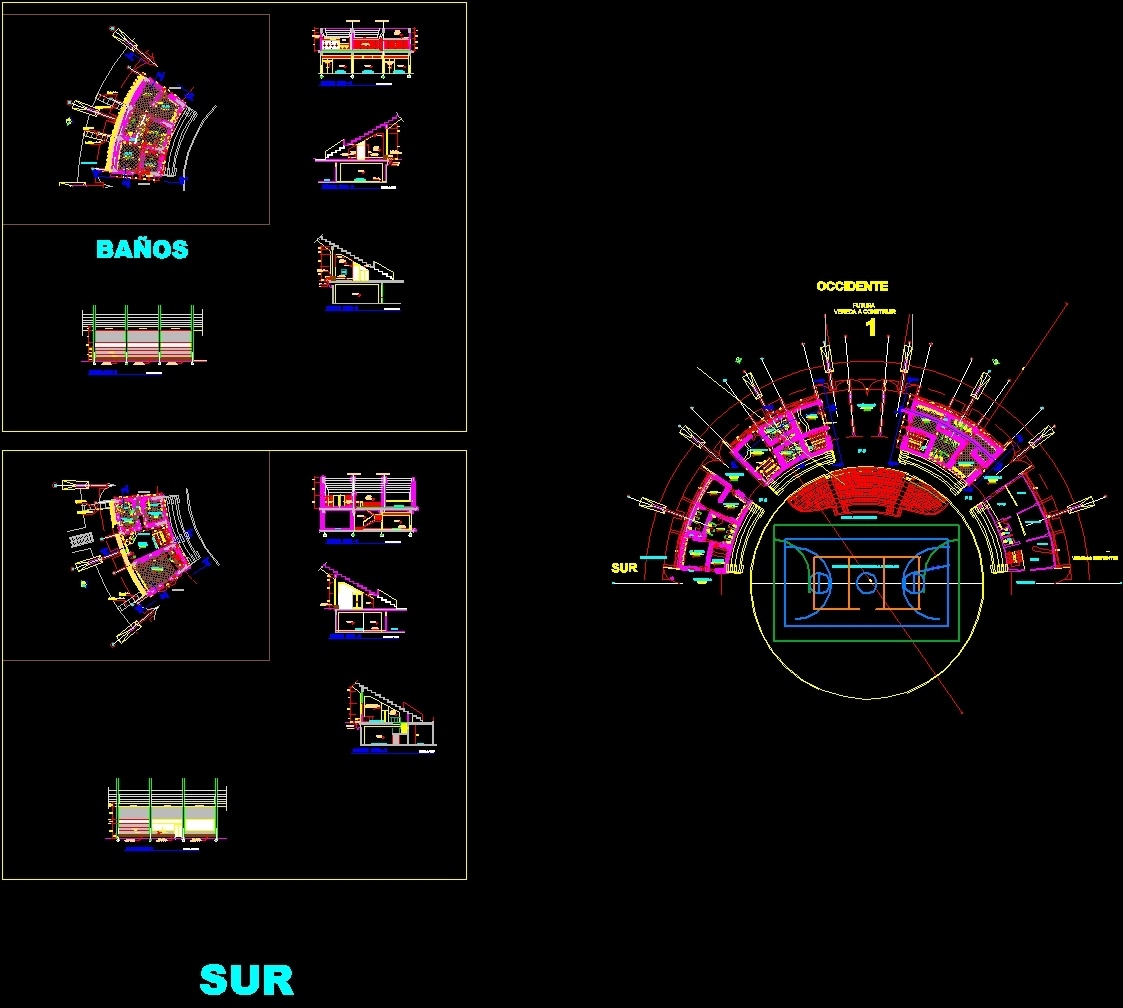 Coliseum Type I DWG Plan for AutoCAD • Designs CAD