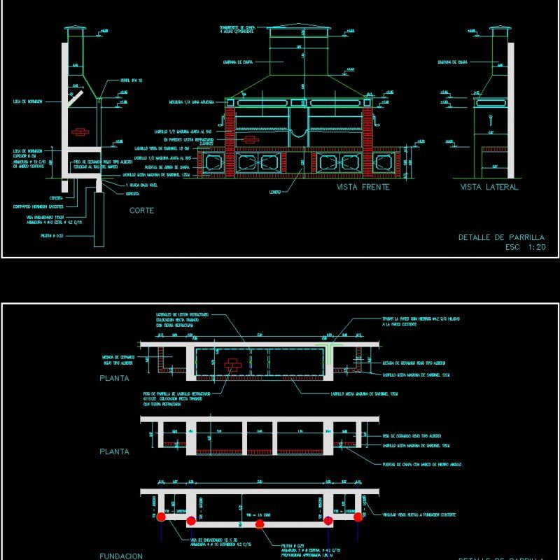 Commercial Grill Detail DWG Detail For AutoCAD Designs CAD commercial-grill-detail-dwg-detail-for-autocad-designs-cad