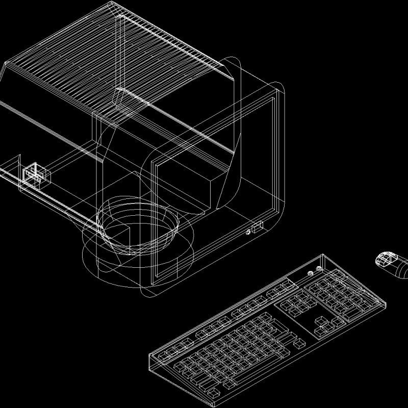 Computer 3D DWG Model for AutoCAD • Designs CAD