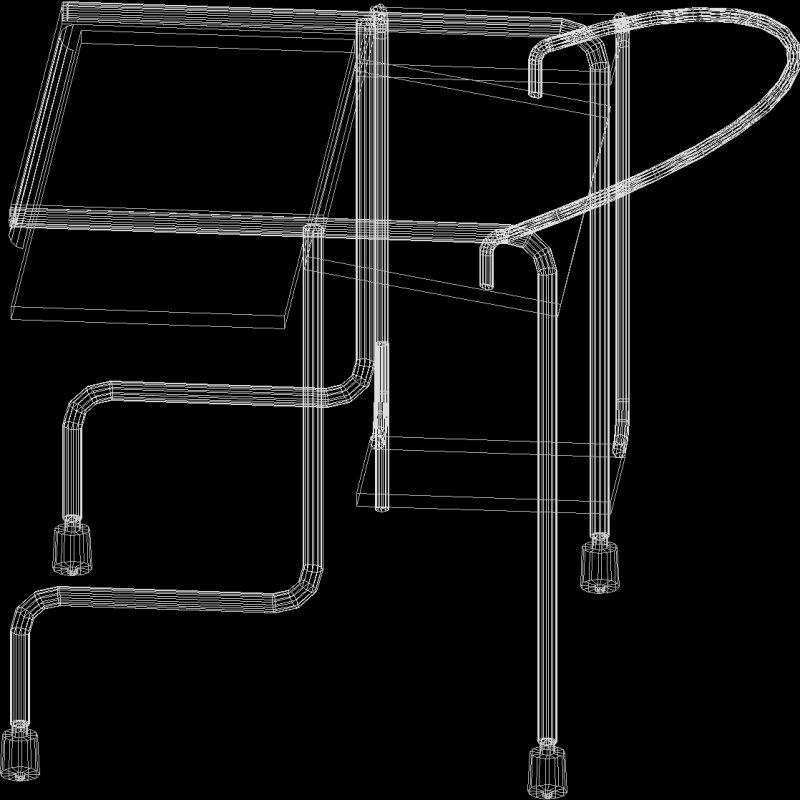 Computer Table 3D DWG Model for AutoCAD • Designs CAD
