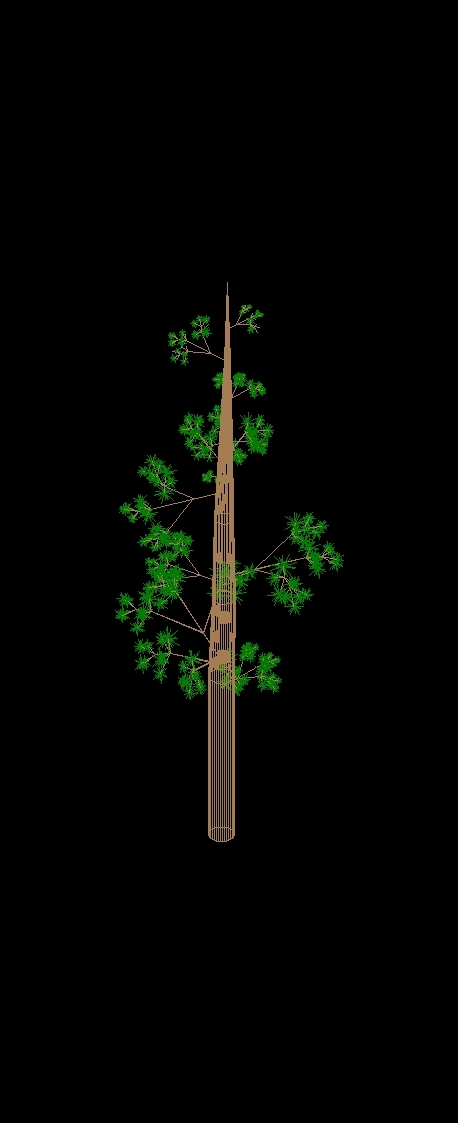 Conifer Tree - 3d Conifer Tree 3D DWG Model for AutoCAD • Designs CAD