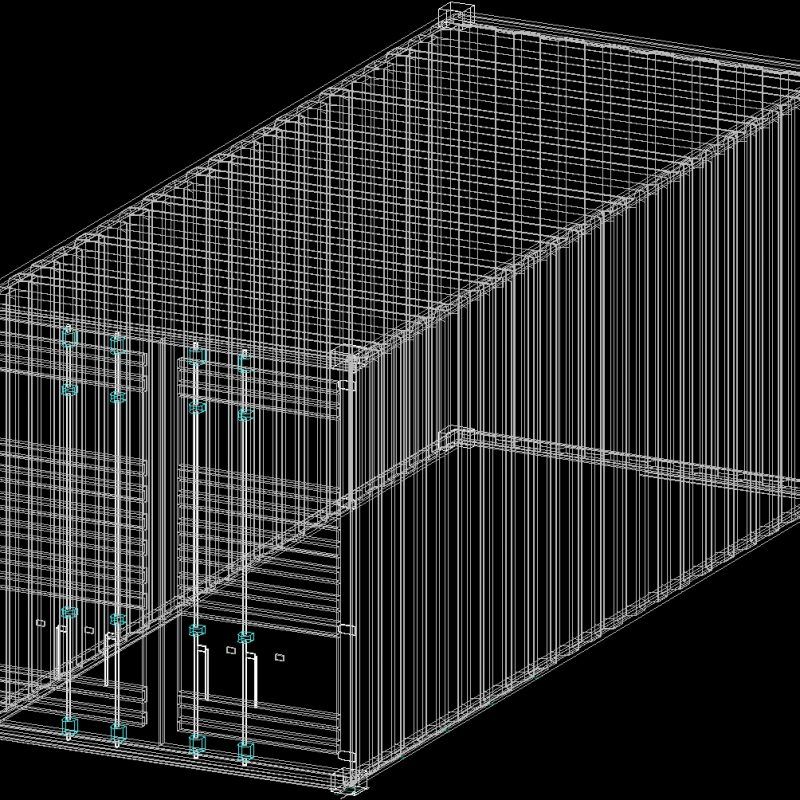 Container 3D DWG Model for AutoCAD • Designs CAD