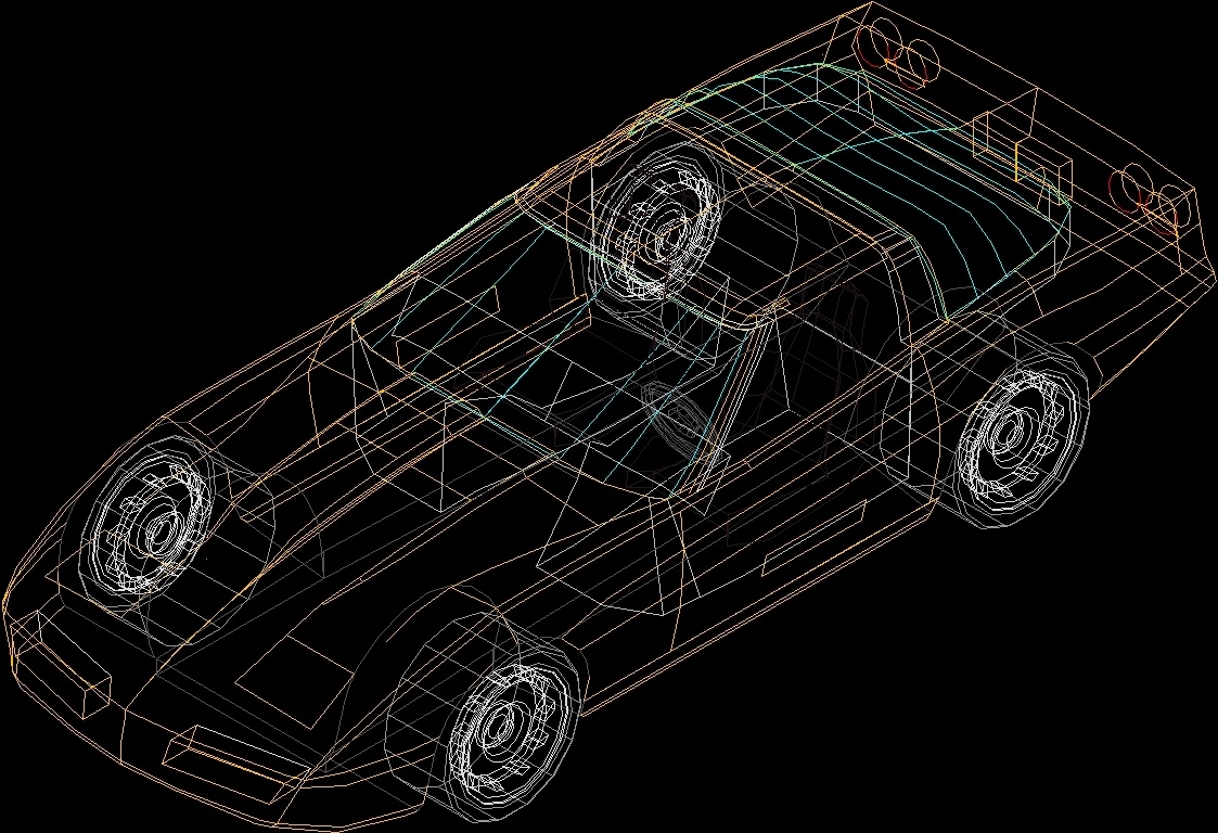 Corvette 3D DWG Model for AutoCAD • Designs CAD