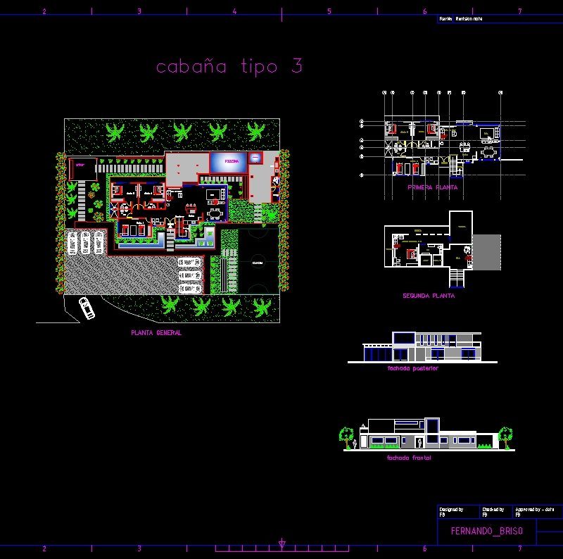 Cottage Country DWG Block for AutoCAD • Designs CAD
