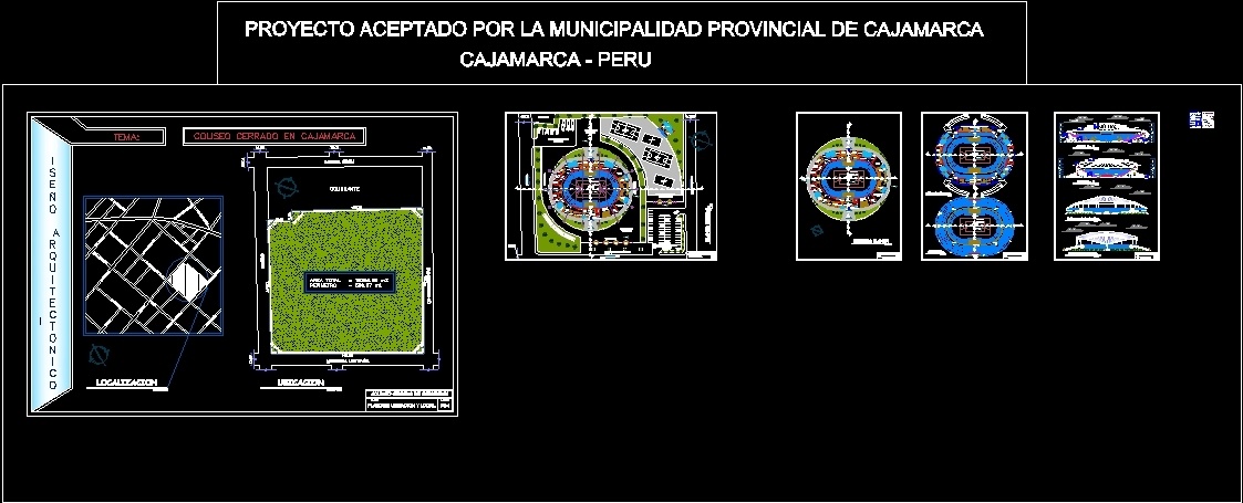 Covered Arena - - Cajamarca, Peru DWG Full Project for AutoCAD ...
