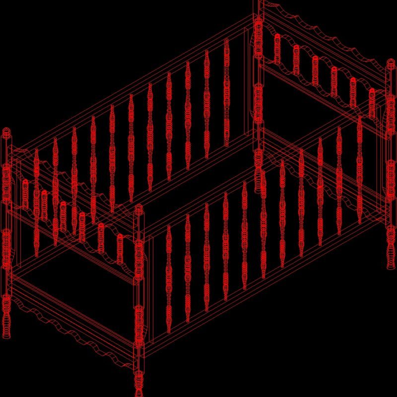 Crib DWG Block for AutoCAD • Designs CAD