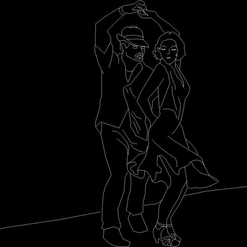 Dancers 2D DWG Block for AutoCAD • Designs CAD