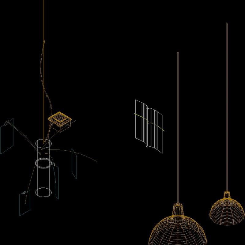Design Lamps 3D DWG Model for AutoCAD • Designs CAD