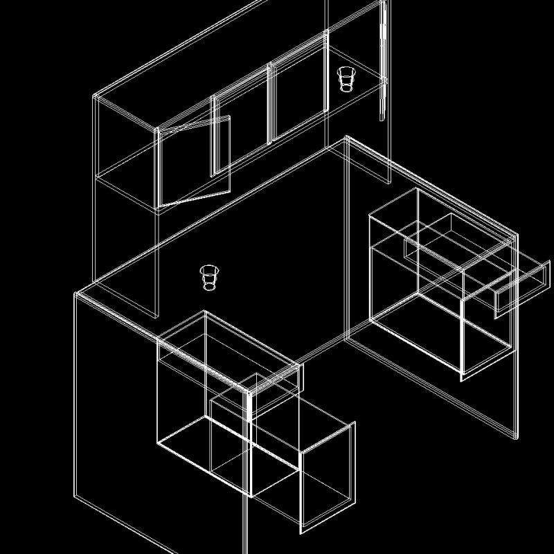 Desk 3D DWG Model for AutoCAD • Designs CAD