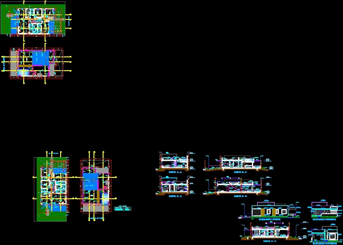 Detached House Corner DWG Block for AutoCAD • Designs CAD