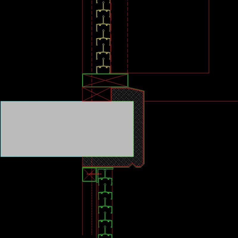 Detail Aluminium Louver DWG Section for AutoCAD • Designs CAD