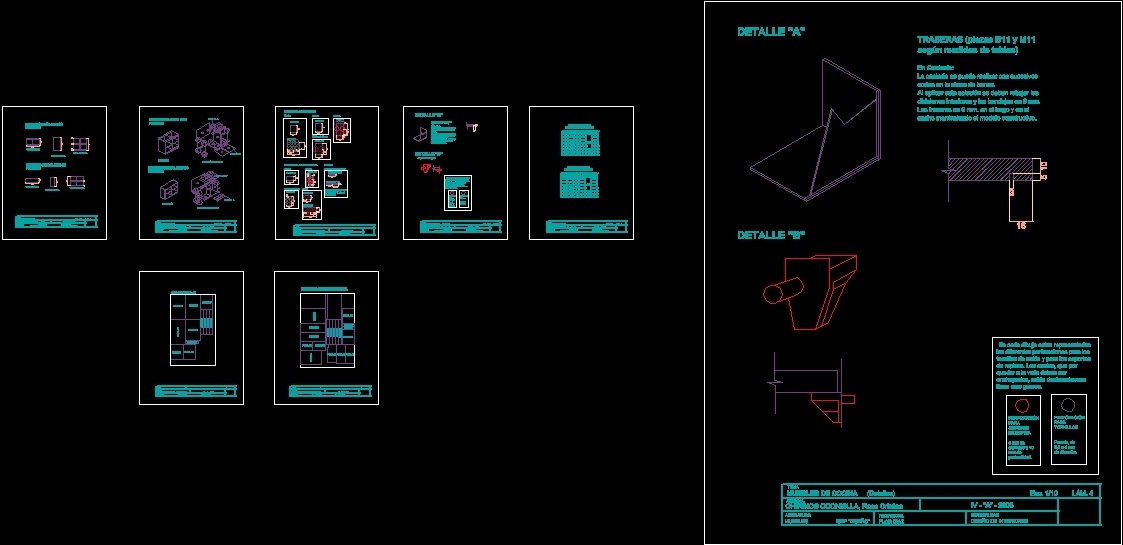 Details Of Furniture In Mdf DWG Section for AutoCAD • Designs CAD