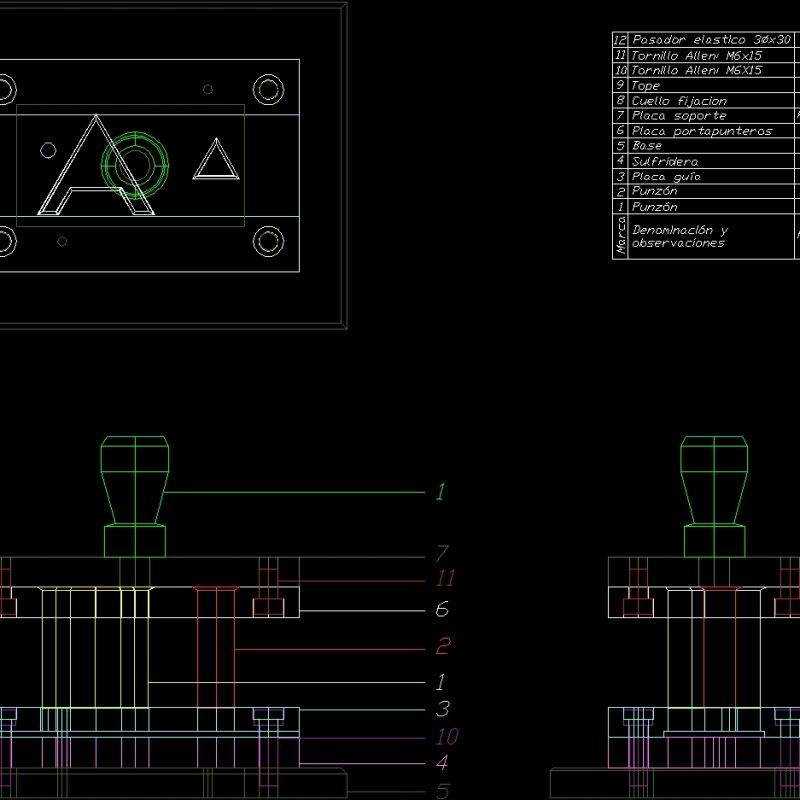 Die DWG Block for AutoCAD • Designs CAD