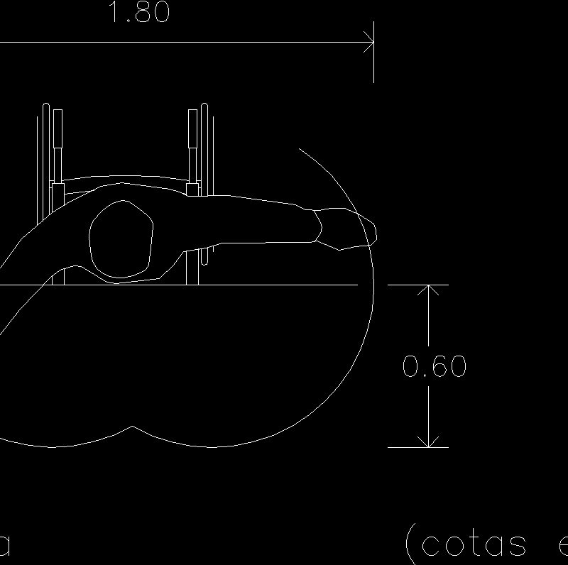 Disabilities - Arm's Reach DWG Block for AutoCAD • Designs CAD