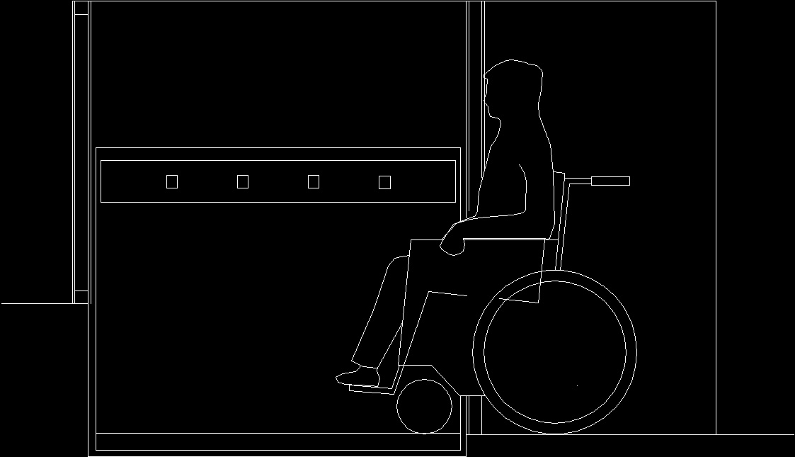 Disabilities Access To Elevator DWG Block for AutoCAD • Designs CAD