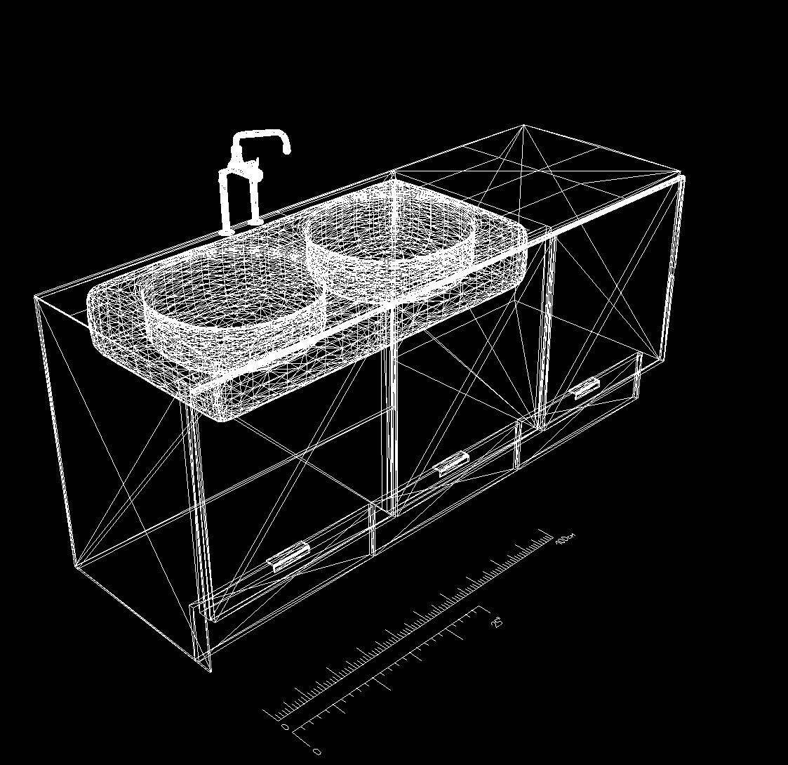Dishwasher - Freestanding - 3D DWG Model for AutoCAD • Designs CAD