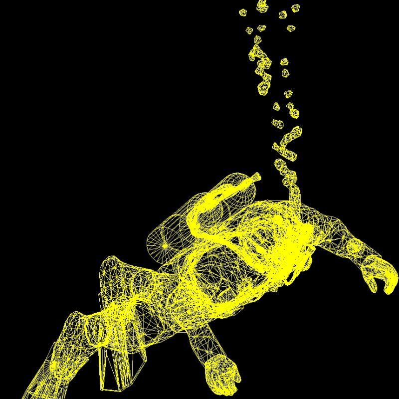 Diver 3D DWG Model for AutoCAD • Designs CAD