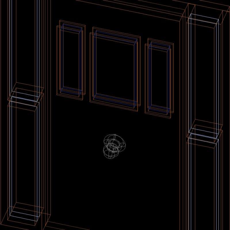 Door 3D DWG Model for AutoCAD • Designs CAD