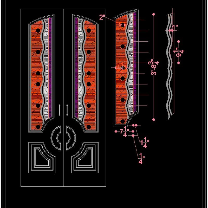 Door Elevation DWG Elevation for AutoCAD • Designs CAD