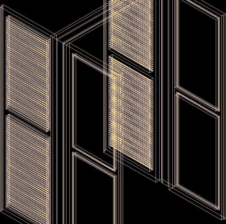 Door Window Double 3D DWG Model for AutoCAD • Designs CAD