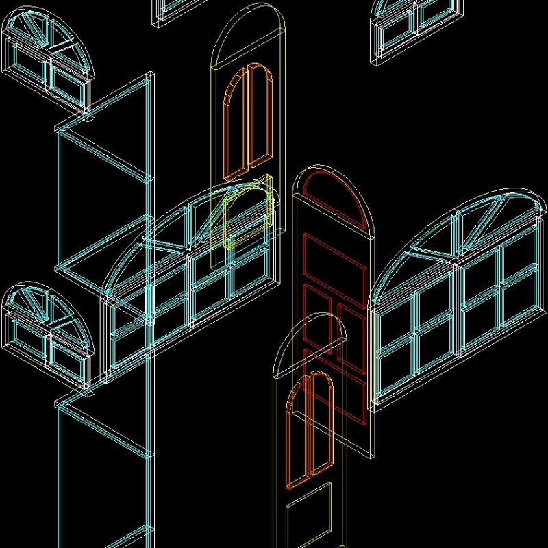 Doors And Windows 3D DWG Model for AutoCAD • Designs CAD