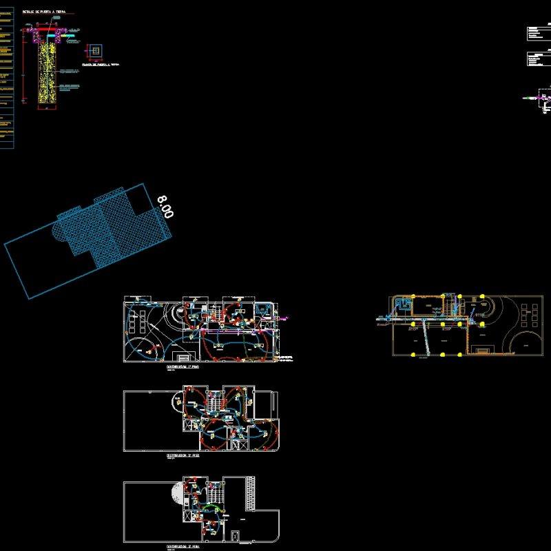 Draft - Detached House Corner DWG Full Project for AutoCAD • Designs CAD