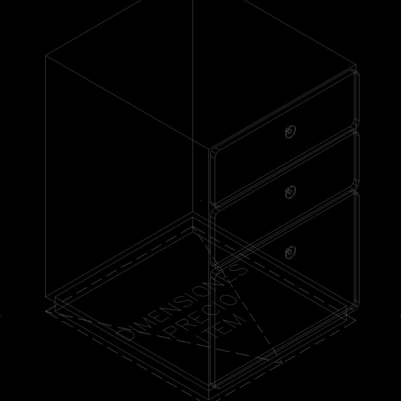 Drawers 3D DWG Model for AutoCAD • Designs CAD