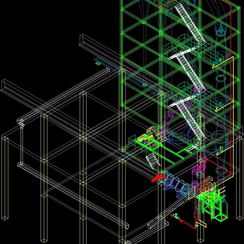 Dryer With Cyclone DWG Block for AutoCAD • Designs CAD