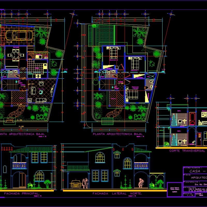 Duplex DWG Section for AutoCAD | DesignsCAD